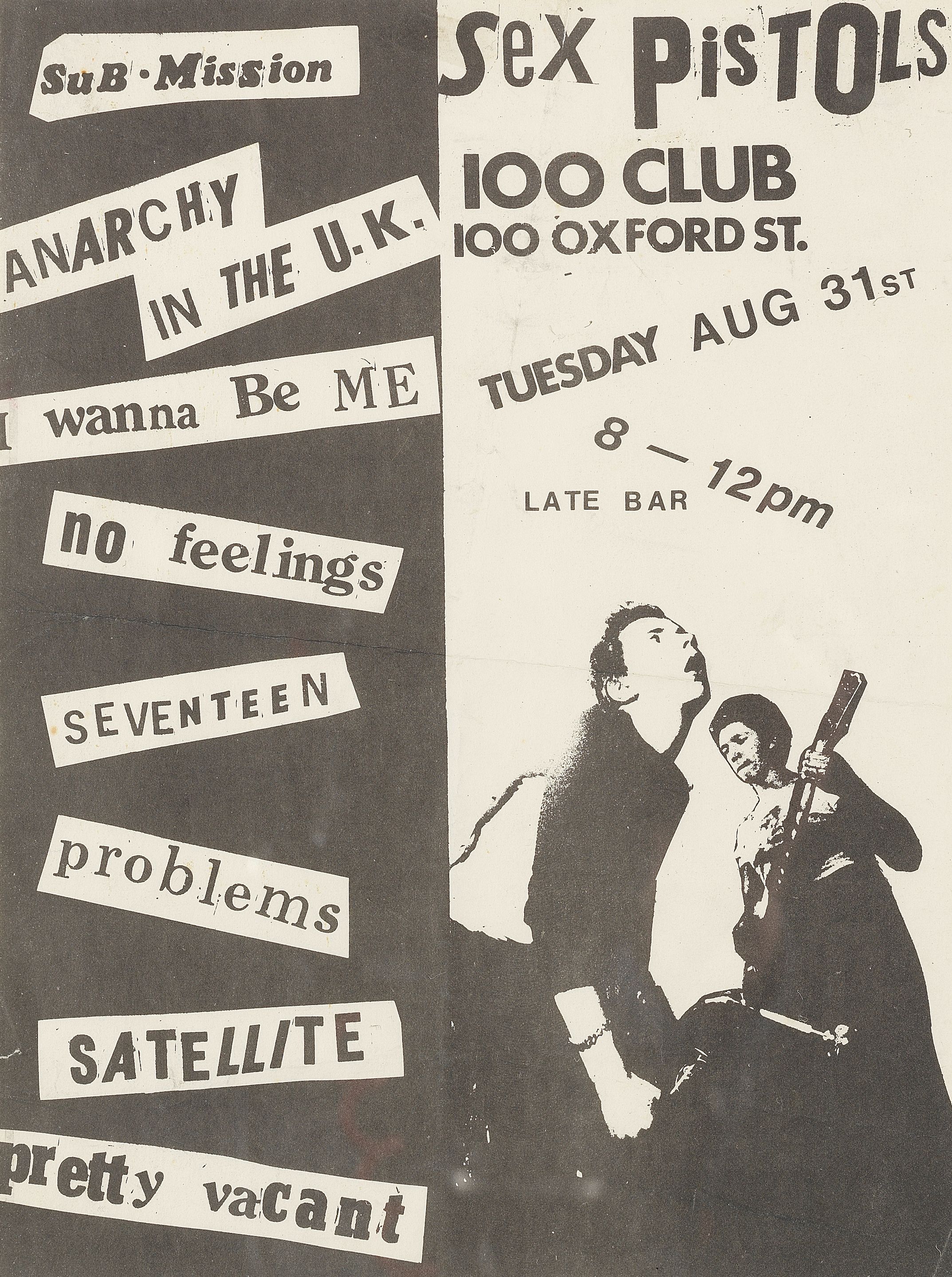 Bonhams Sex Pistols A Flyer 31st August 1976 4246