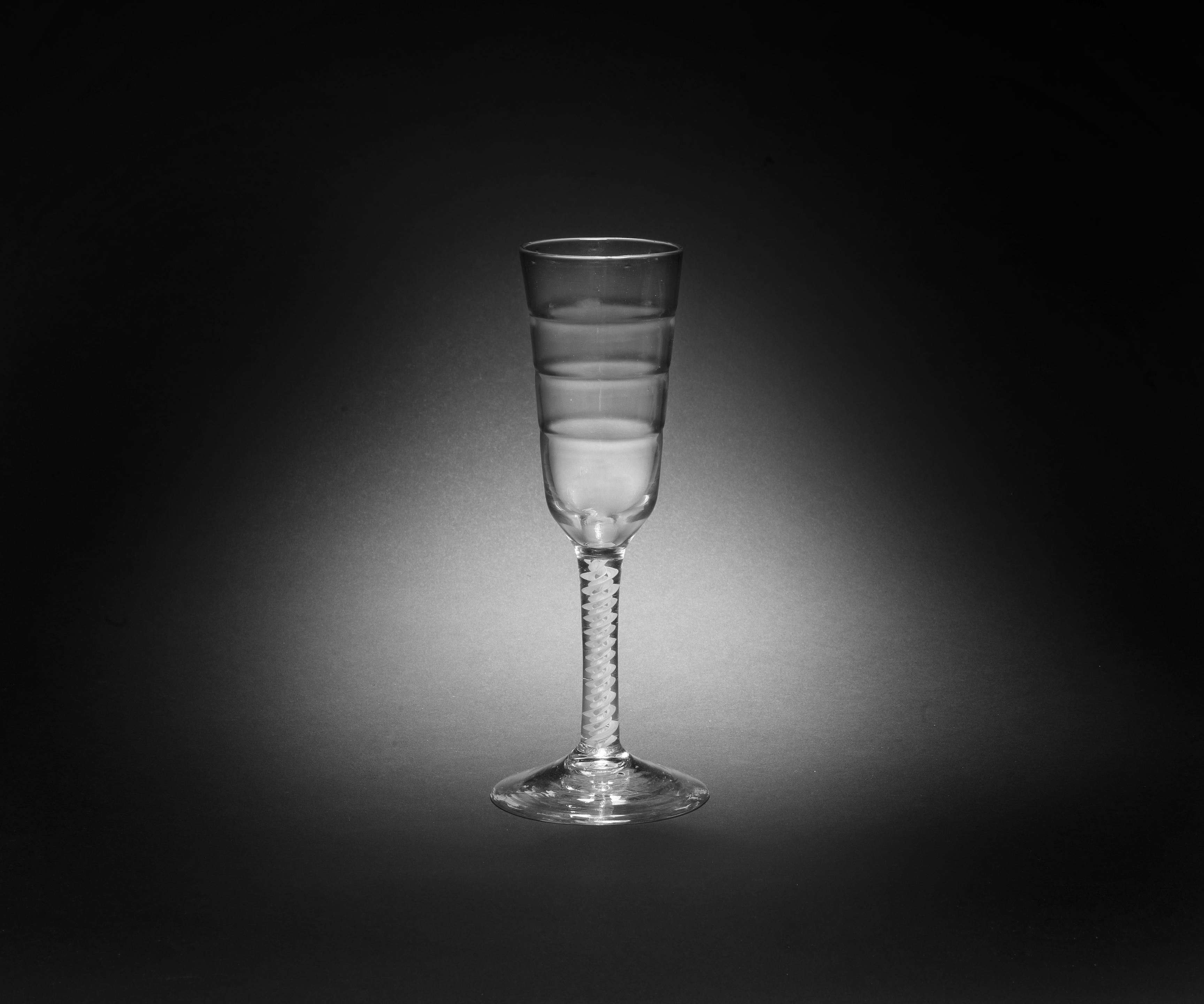 Bonhams An Opaque Twist Lynn Ale Glass Circa 1760