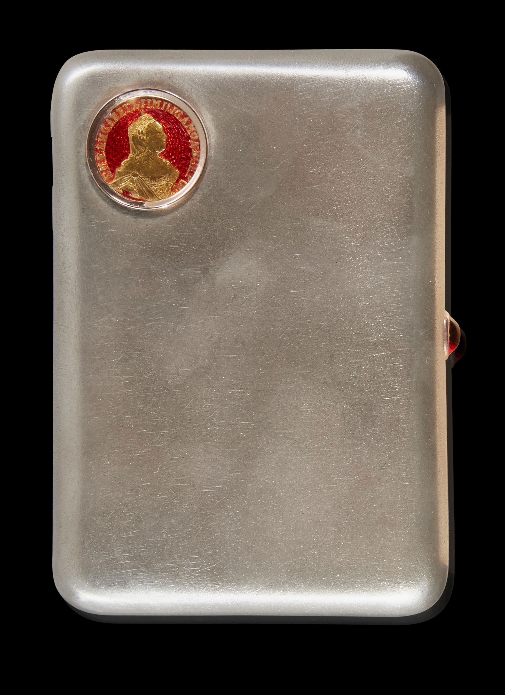Bonhams : A silver and enamel cigarette caseFabergé, workmaster Anders ...
