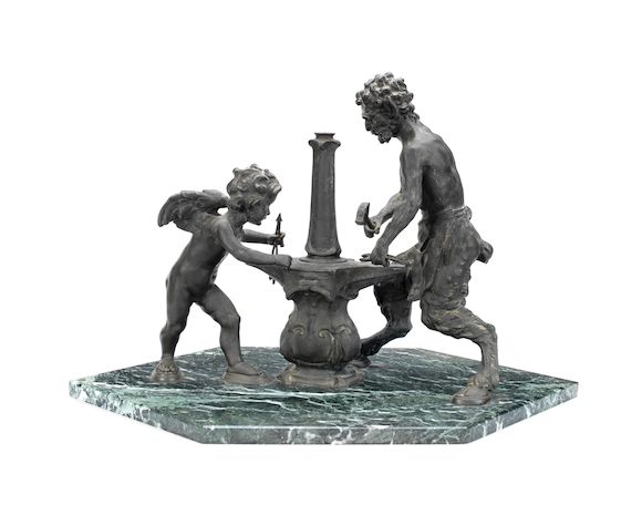 Bonhams : A late 19th / early 20th century Italian patinated bronze ...