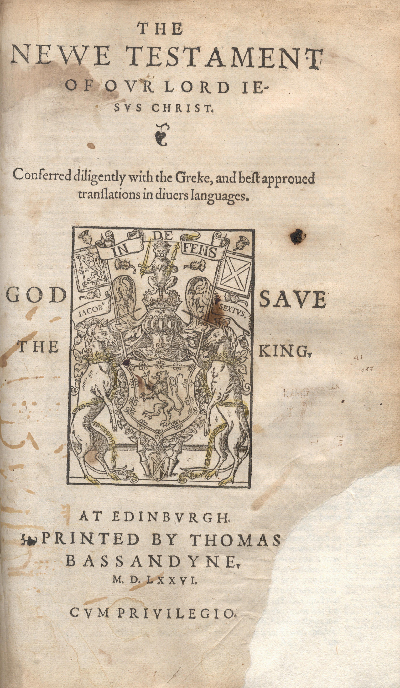 Bonhams : BIBLE, IN ENGLISH, GENEVA VERSION The Bible and Holy ...