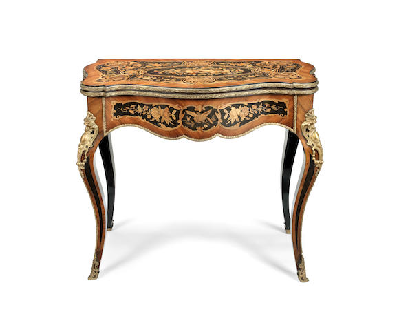Bonhams A Napoleon Iii Gilt Bronze Mounted Tulipwood Ebonised And