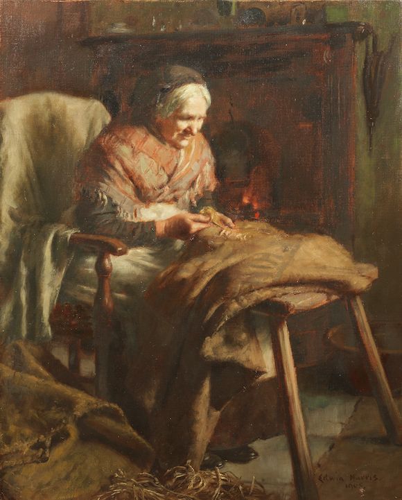 Bonhams : Edwin Harris, RBSA (British, 1855-1906) Running repairs