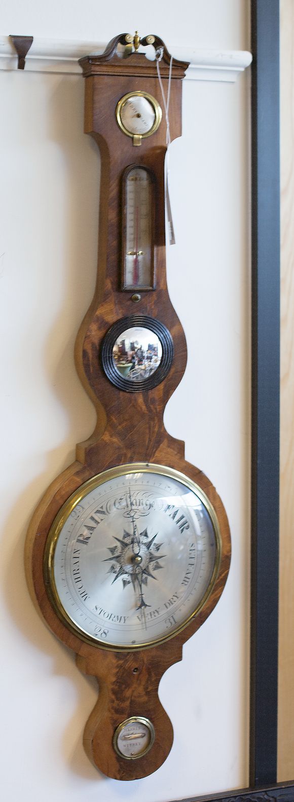 Bonhams : An early Victorian mahogany wheel barometer Harris,Witney