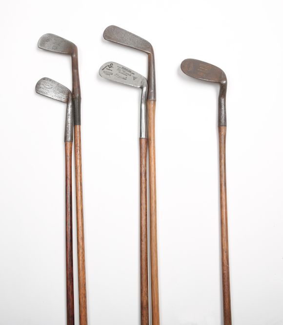 Bonhams : Early and patent wooden and iron golf clubs ((13))