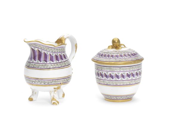 Bonhams : A Sèvres sugar bowl and cover, circa 1785