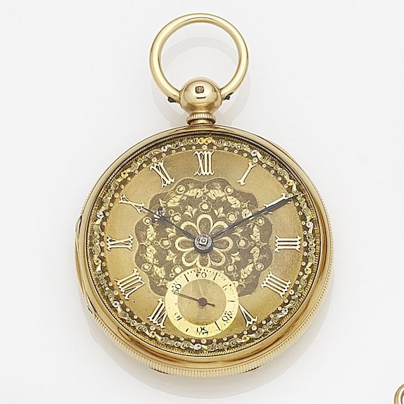 Bonhams : John Donegan, Dublin. An 18ct gold key wind open face pocket ...