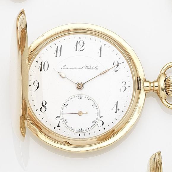 Bonhams International Watch Company A 14ct Gold Keyless Wind Full