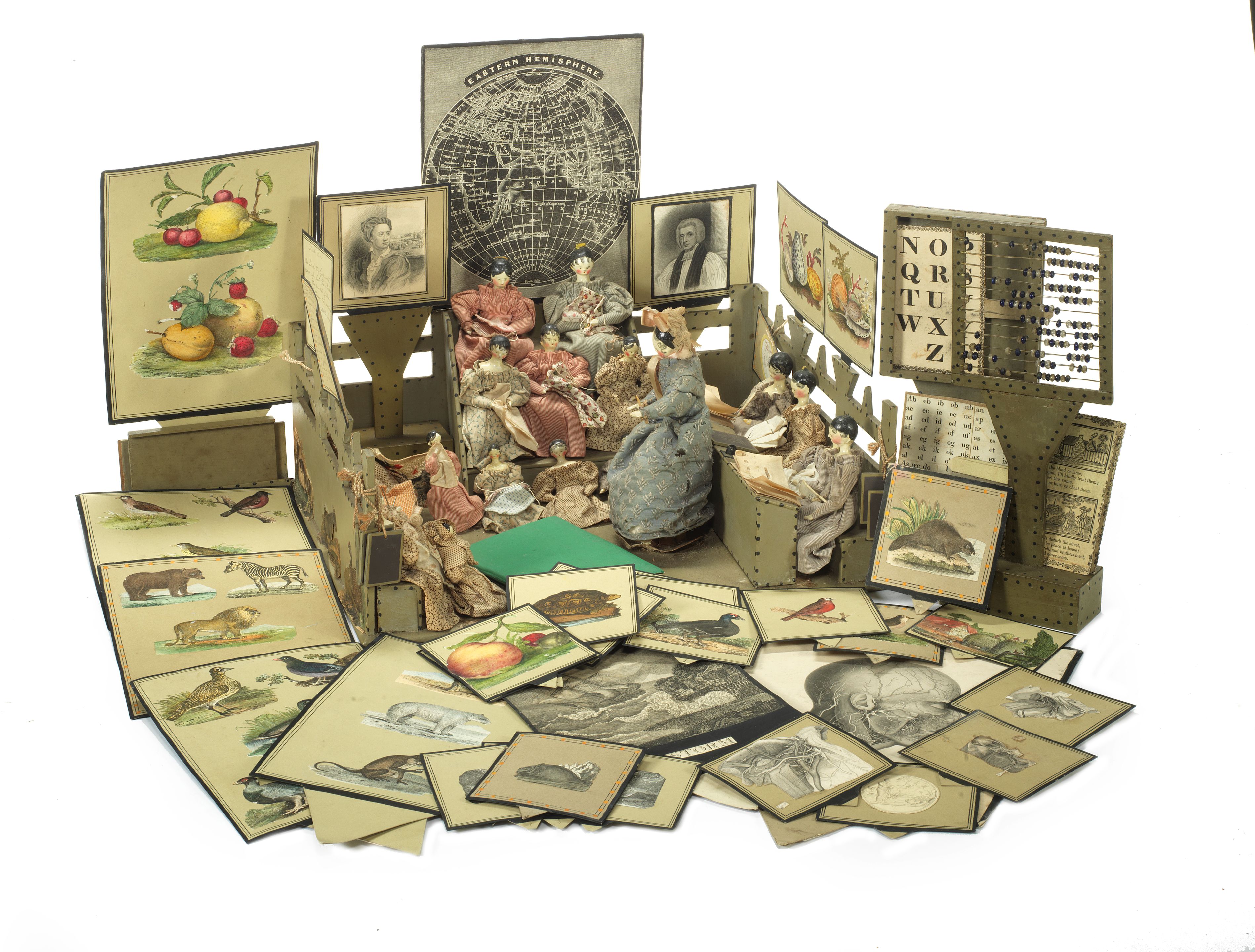 Bonhams : An extremely rare and early Grodner Tal school set with ...