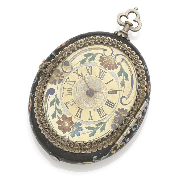 Bonhams : Herman Boehm. A late 19th century oval painted enamel case ...
