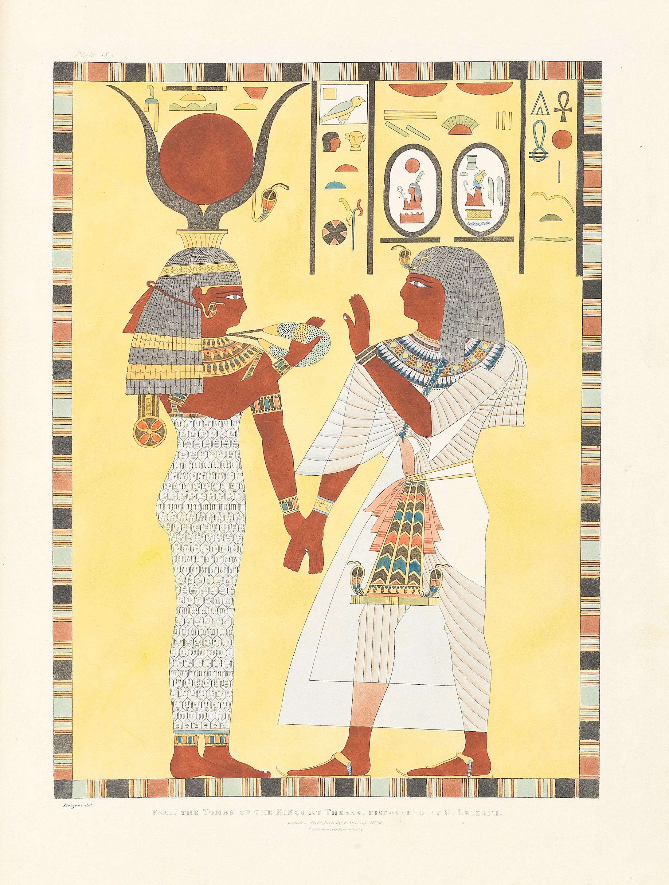 Bonhams : BELZONI (GIOVANNI BATTISTA) Plates Illustrative of the ...