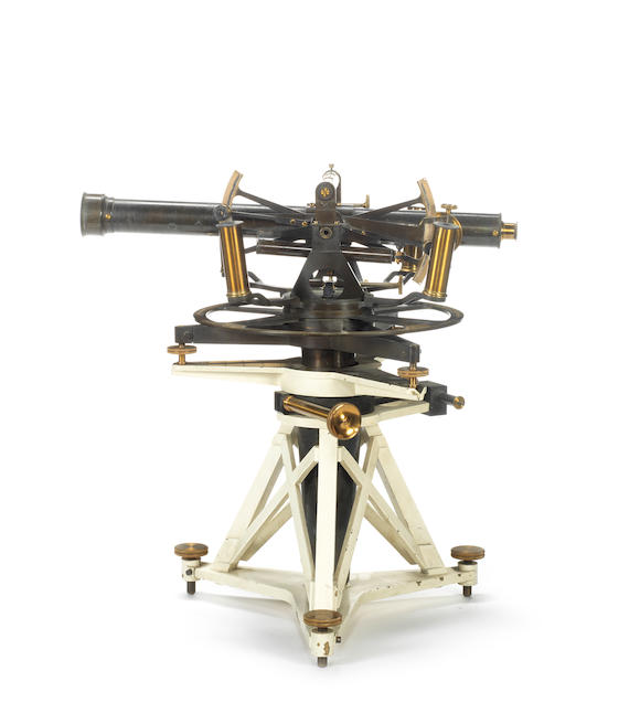 Bonhams A Large Brass Triangulation Theodolite English Circa 1860