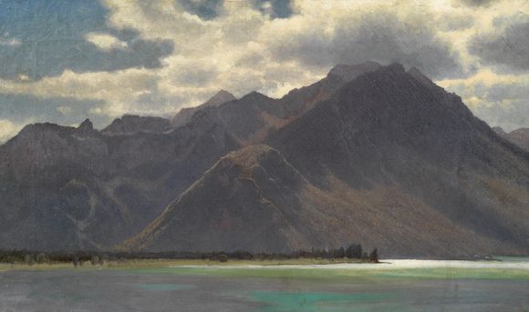 Bonhams : William Stanley Haseltine (American, 1835-1900) Lake Lucerne