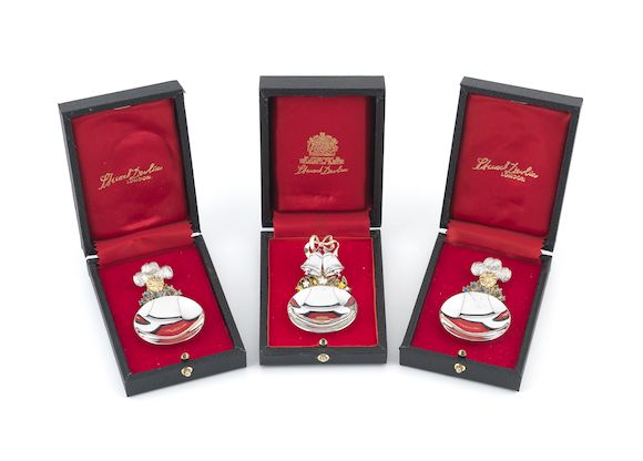 Bonhams : STUART DEVLIN: Two silver, silver-gilt and enamelled cased ...