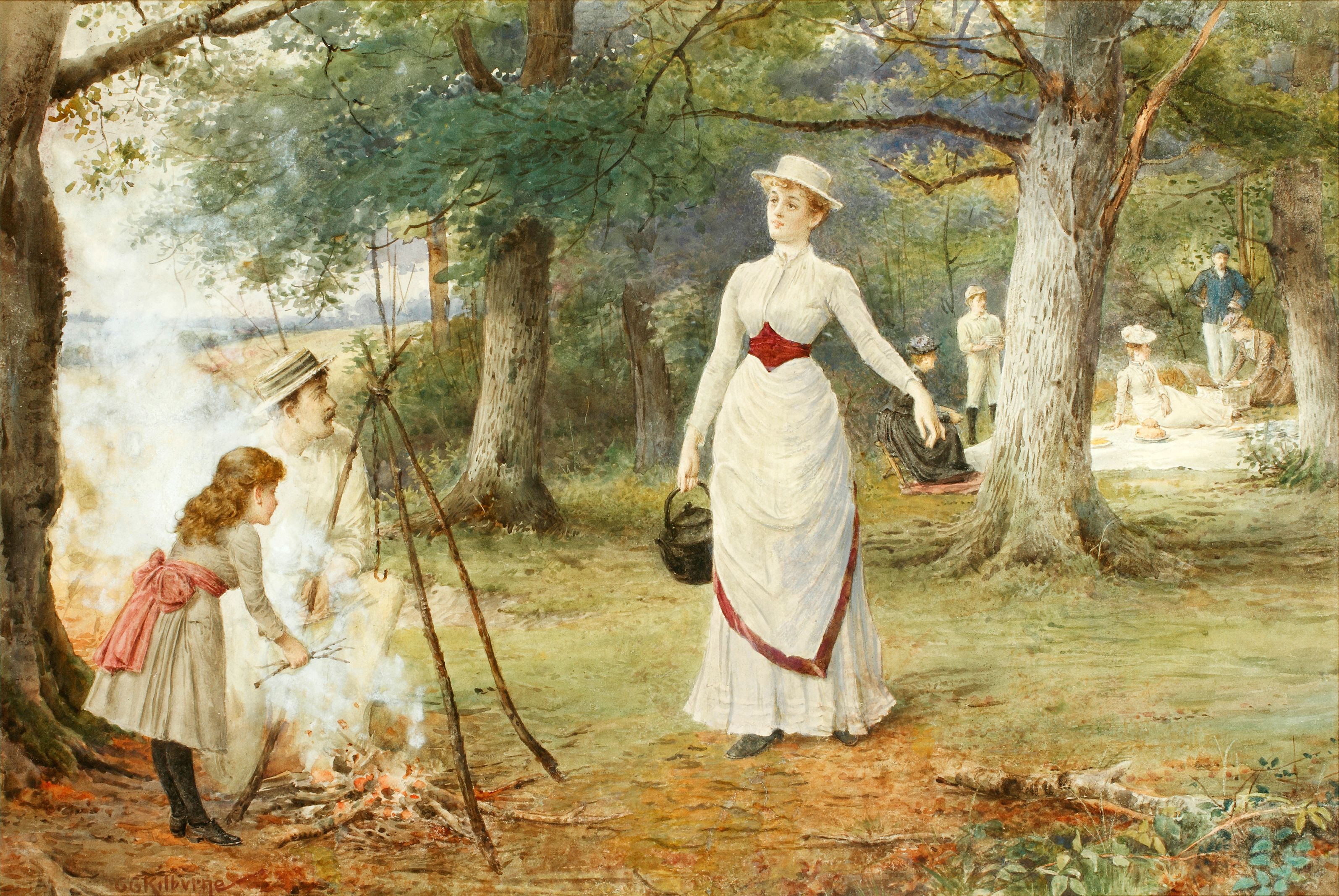 Bonhams : George Goodwin Kilburne, RI, RBA (British, 1839-1924) 'The ...