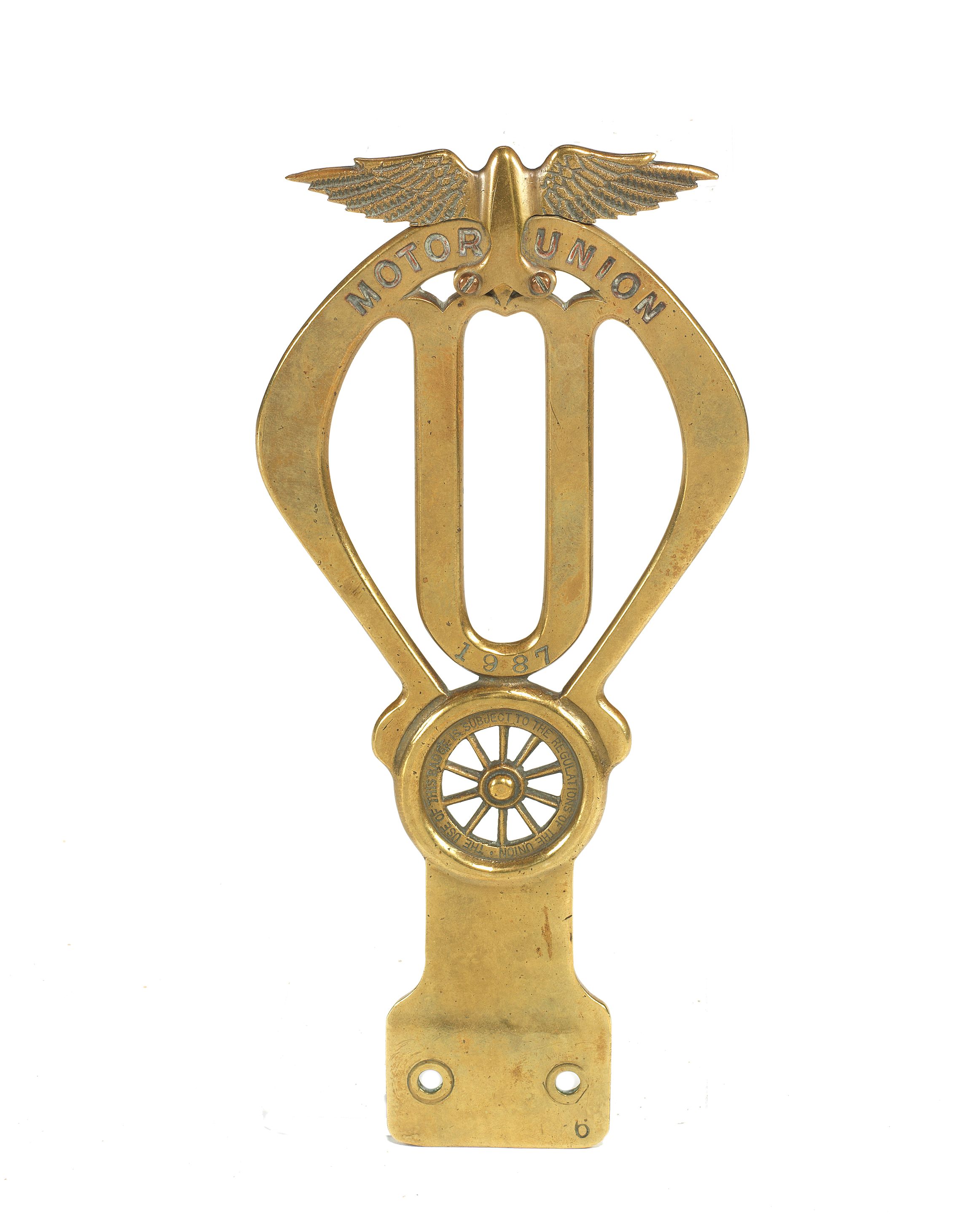 Bonhams Cars : A very fine Motor Union Badge, circa 1910,