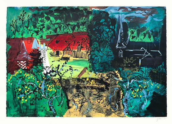 Bonhams : John Piper C.H. (British, 1903-1992) St Germain-de-L'Ivret ...