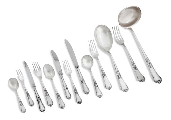Bonhams : A canteen of Peruvian flatware stamped Sterling 925, Camusso ...