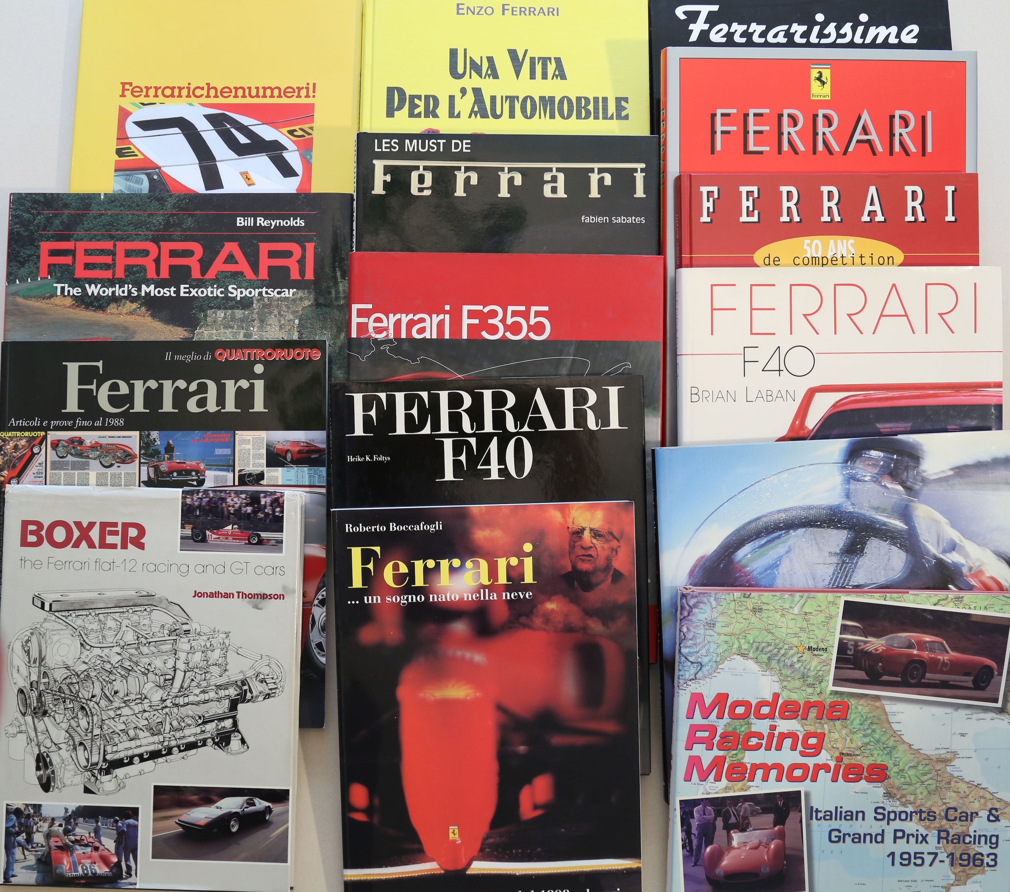 Bonhams Cars : A collection of various Ferrari books