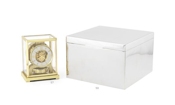 Bonhams : An impressive silver desk document / storage box by R&SN ...