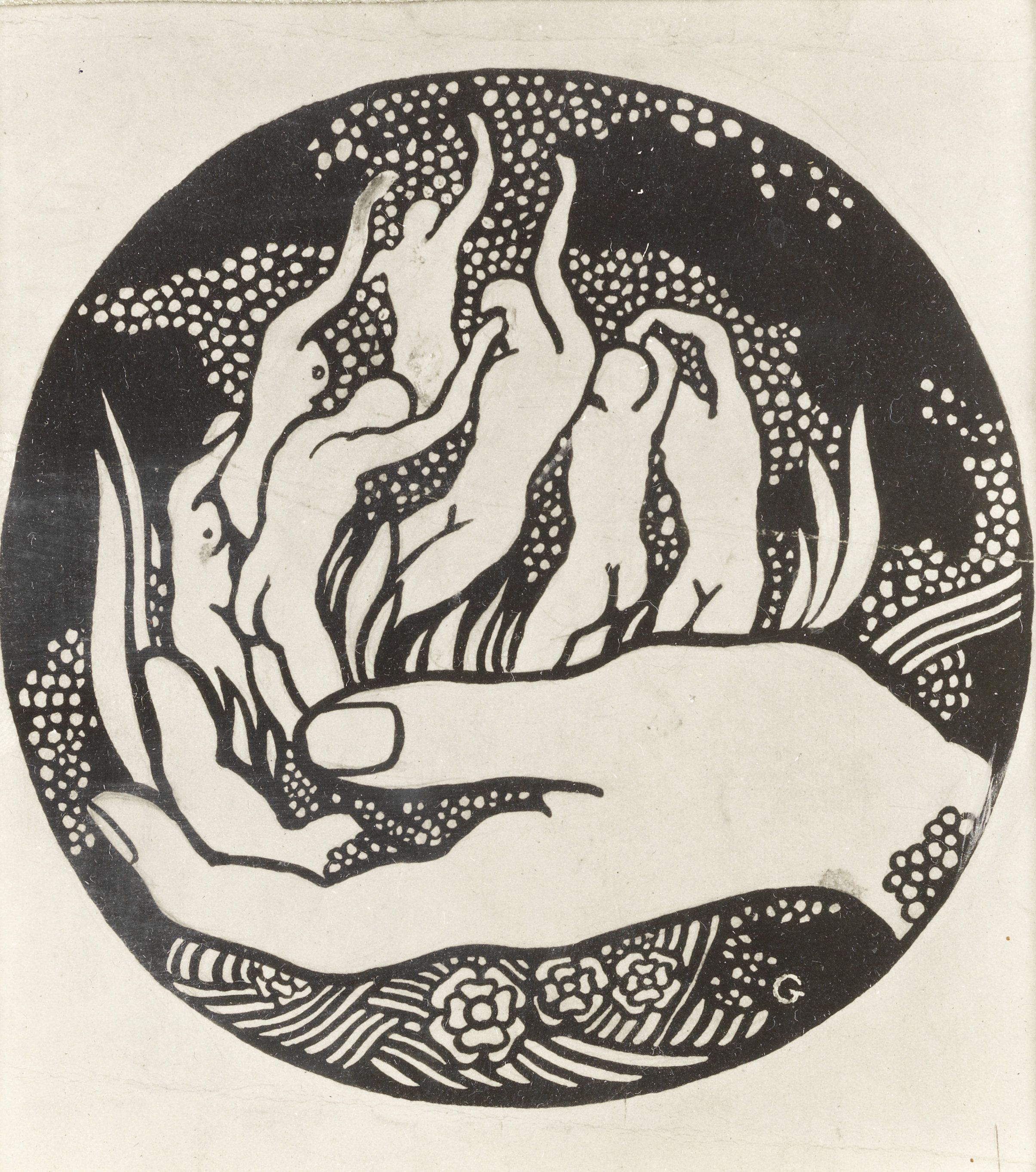 Bonhams : Kahlil Gibran (Lebanon, 1883-1931) The Hand of God ...
