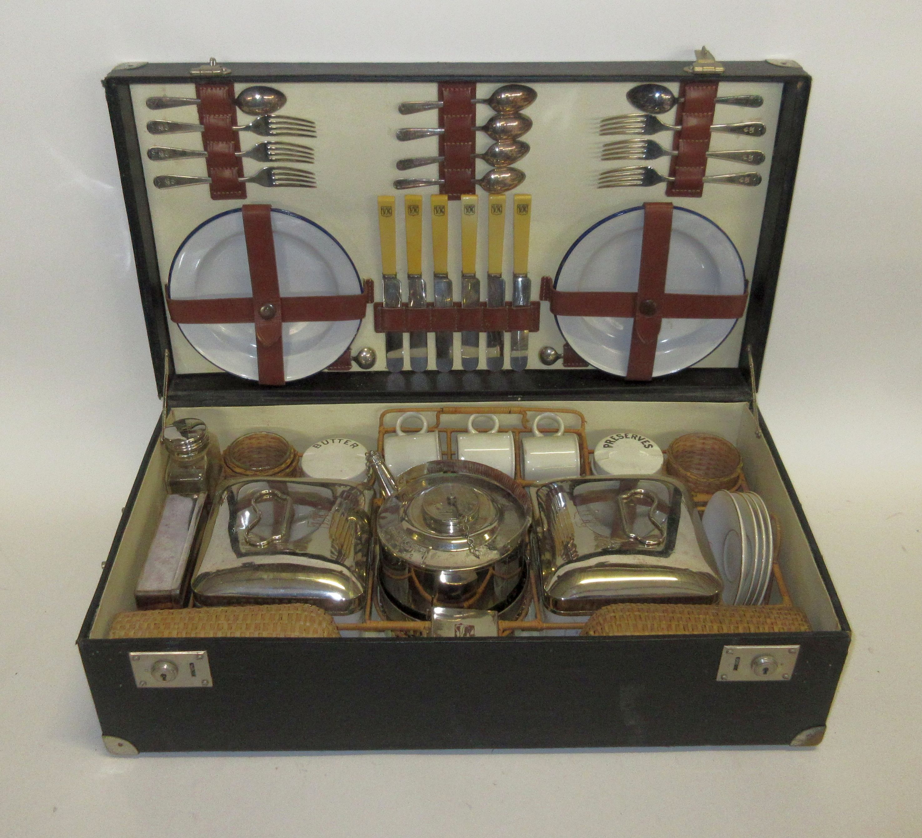 Bonhams Cars : A 'Coracle' six person picnic set by G W Scott & Sons ...