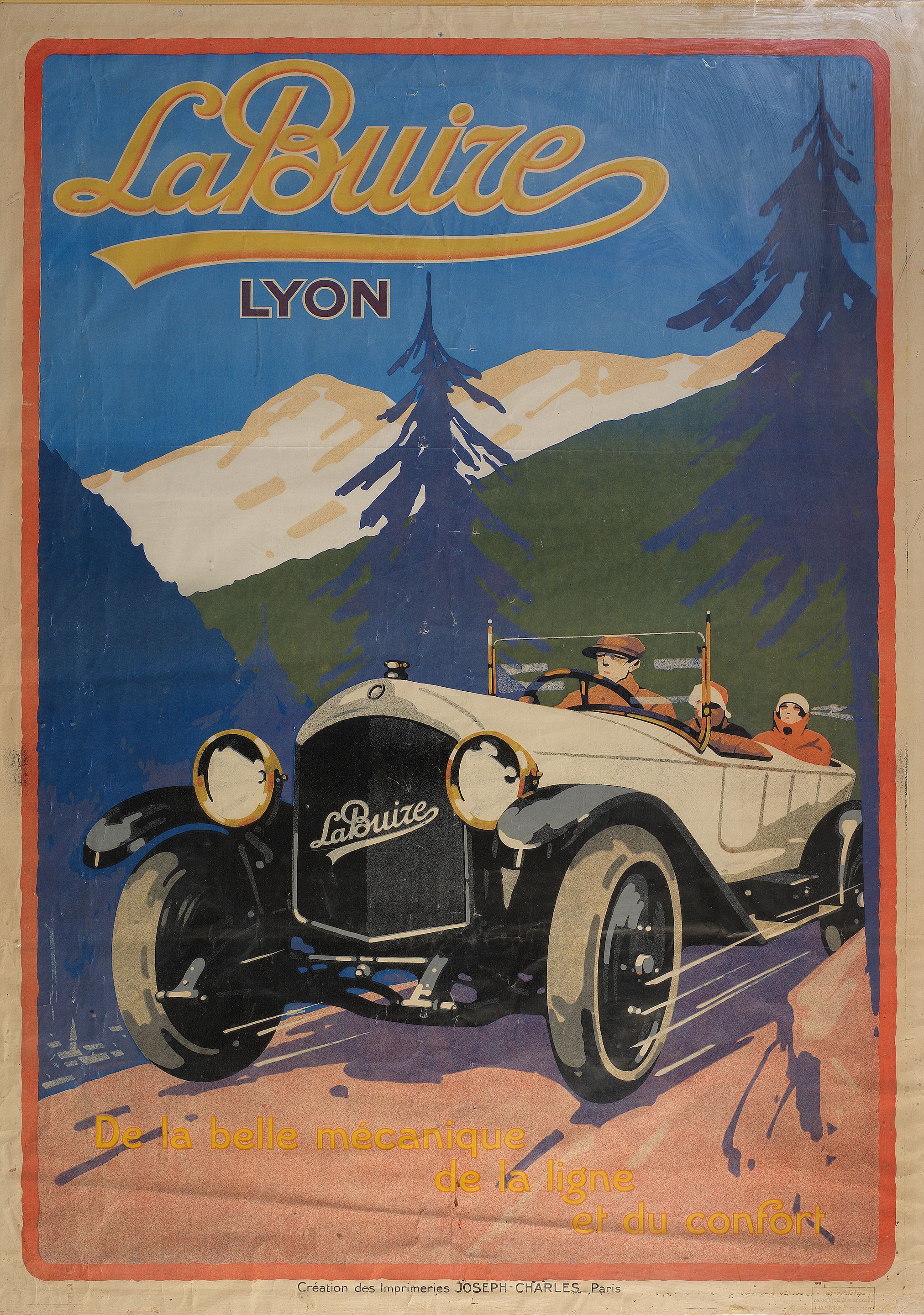 Bonhams Cars : A rare 'La Buire' advertising poster, French, 1920s