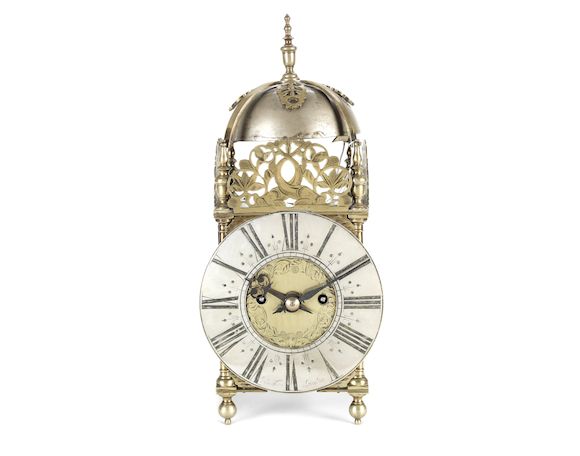 Bonhams : A brass lantern clock the dial signed John Harris, London