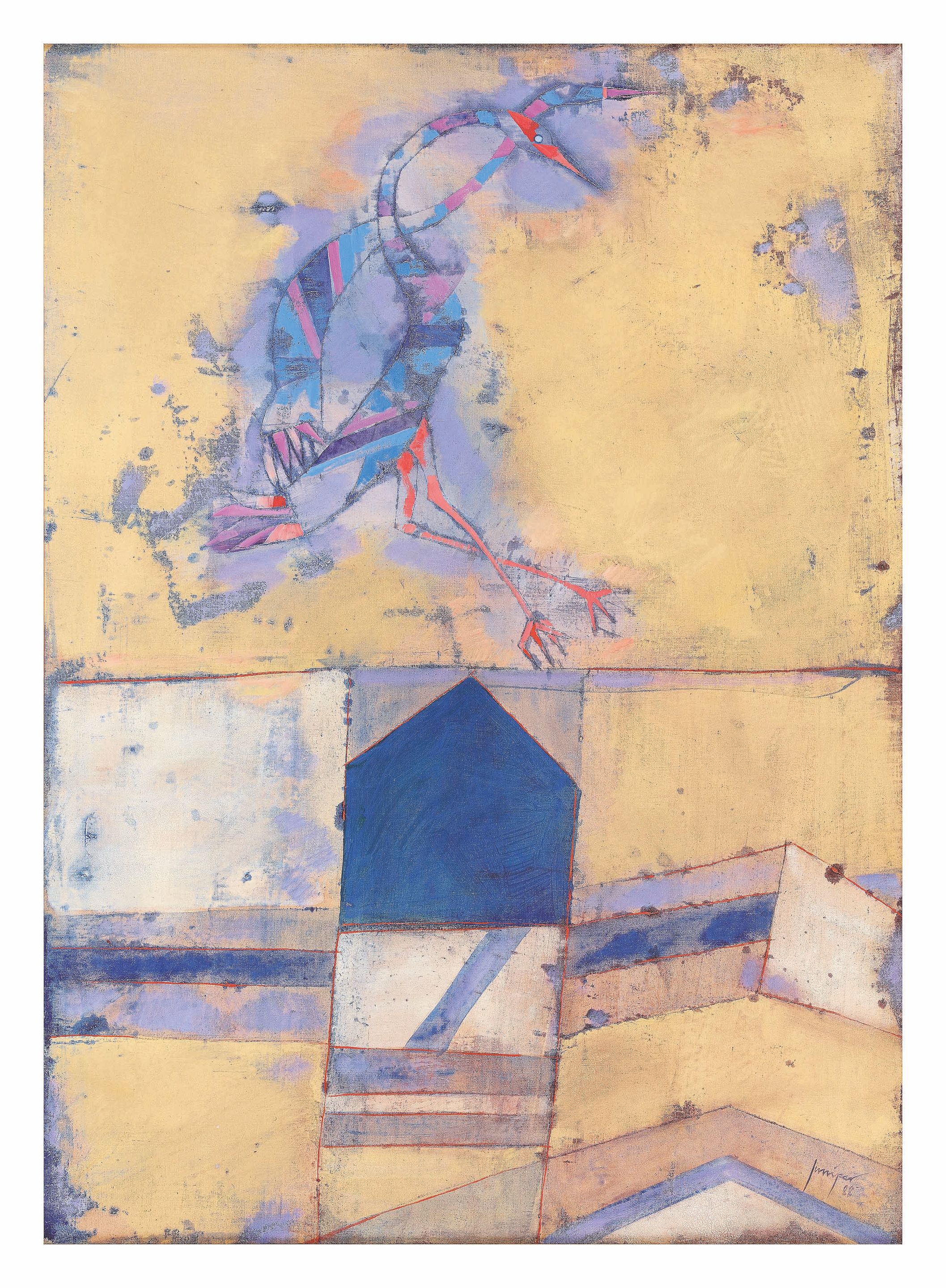 Bonhams : Robert Juniper (1929-2012) Dancing Birds, 1988