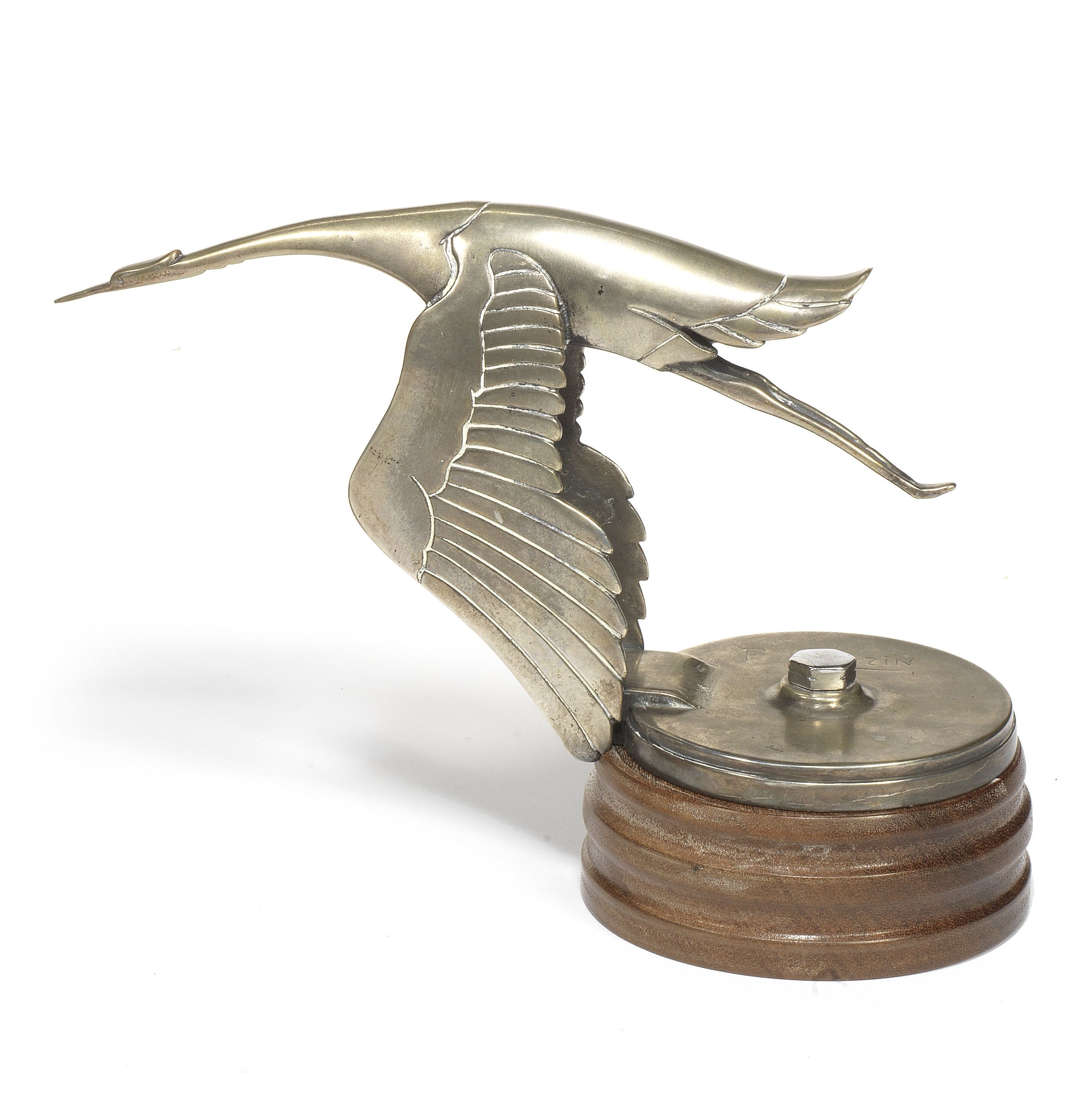 Bonhams Cars : A Hispano-Suiza 'Flying Stork' mascot by Frederick Bazin ...