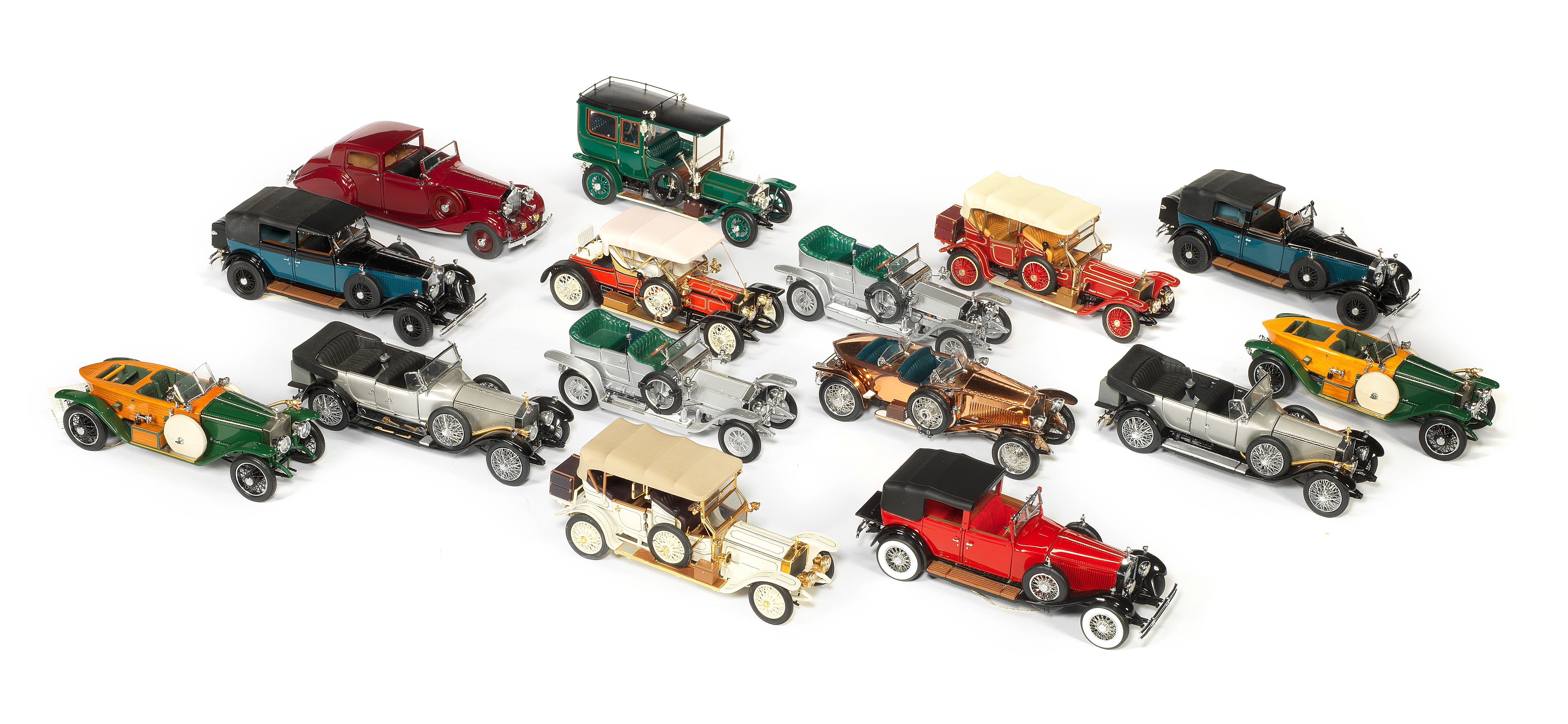 Bonhams Cars : Assorted 1:24 scale die-cast models of pre-War Rolls ...