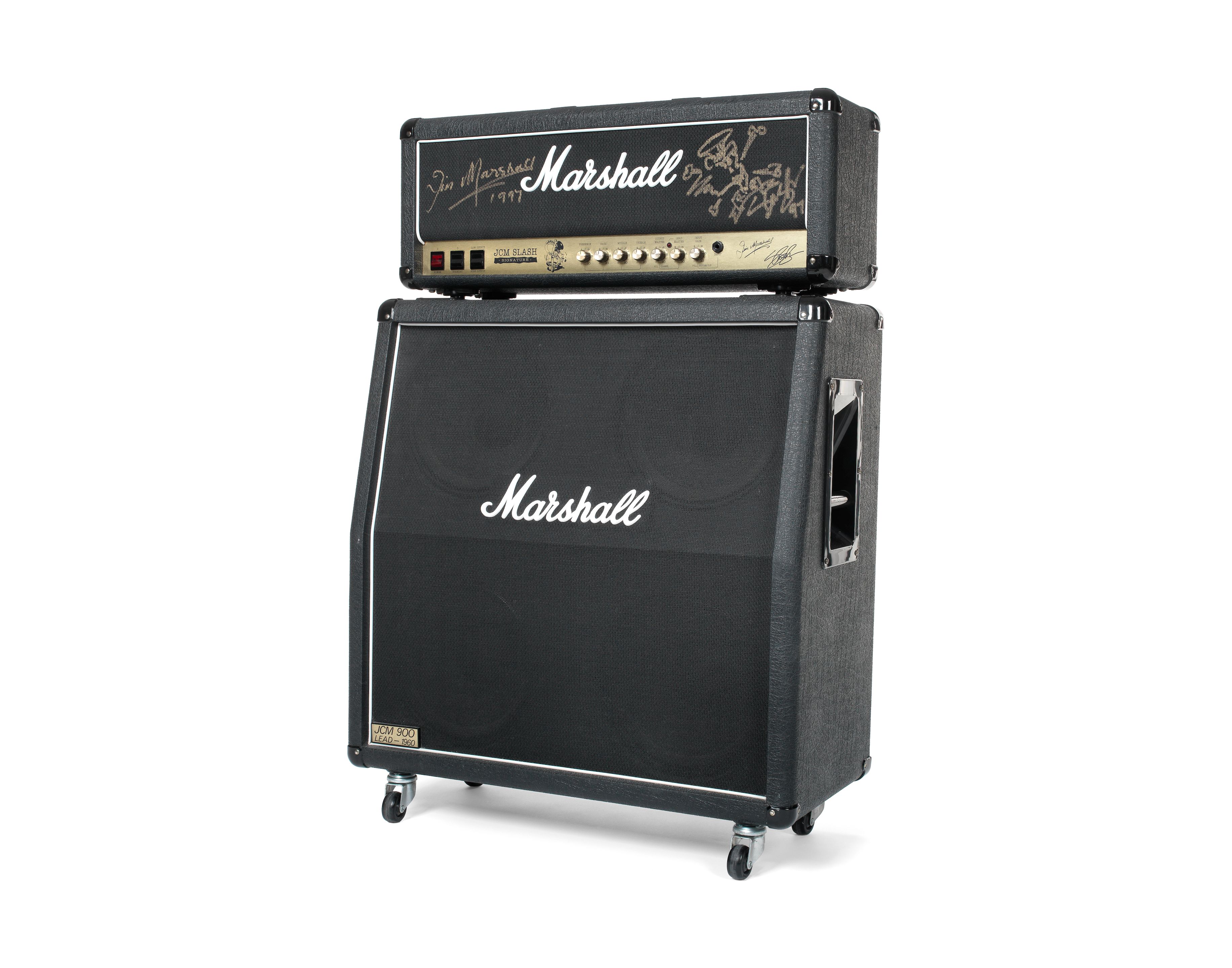 Bonhams : Slash A JCM Slash signature Marshall amp and speaker cabinet ...