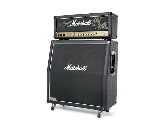 Bonhams : Slash: A JCM Slash signature Marshall amp and speaker cabinet ...