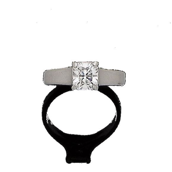 Bonhams : A diamond 'Lucida' single stone ring, by Tiffany & Co.