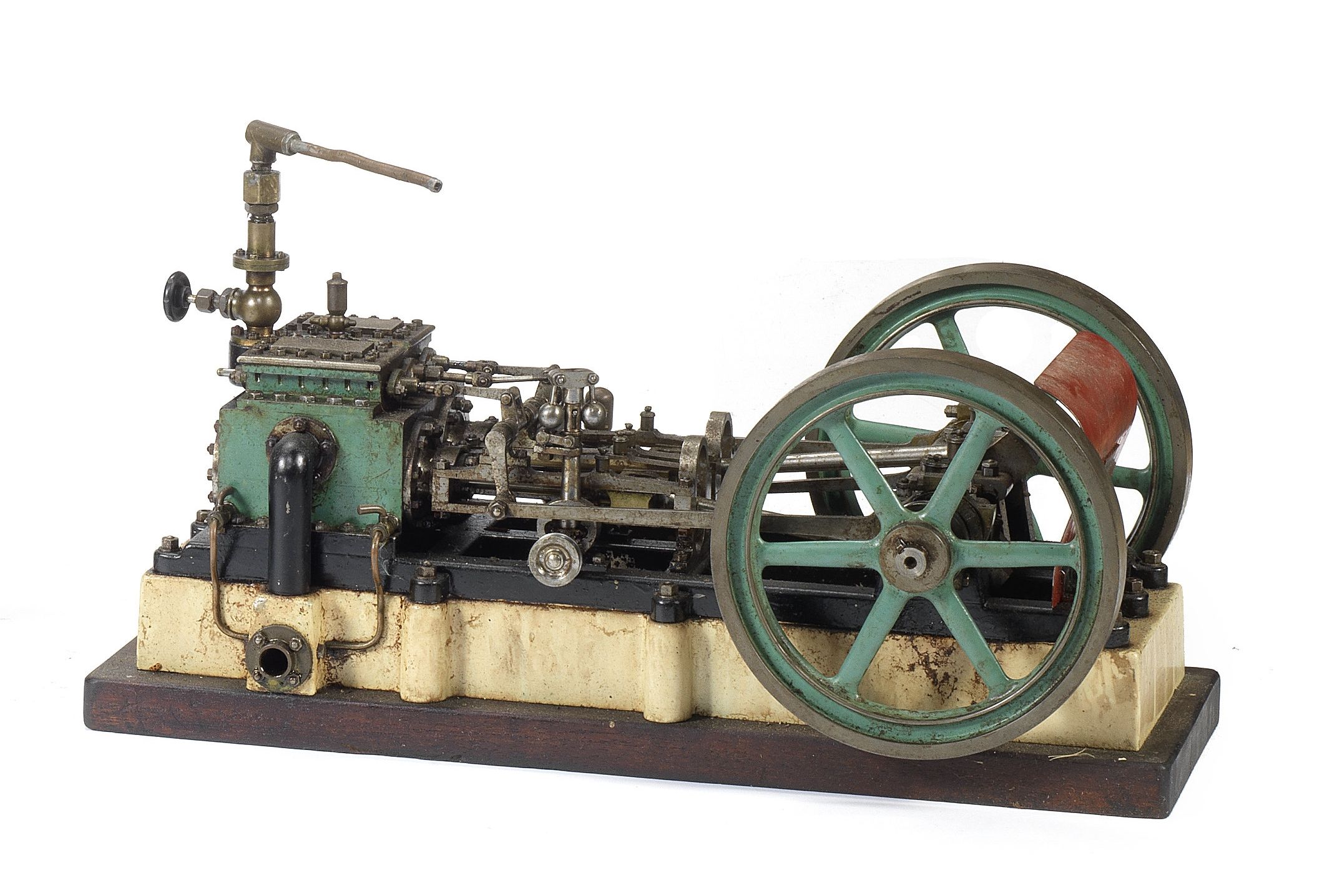 Bonhams Cars : An engineer's twin cylinder horizontal mill engine model ...