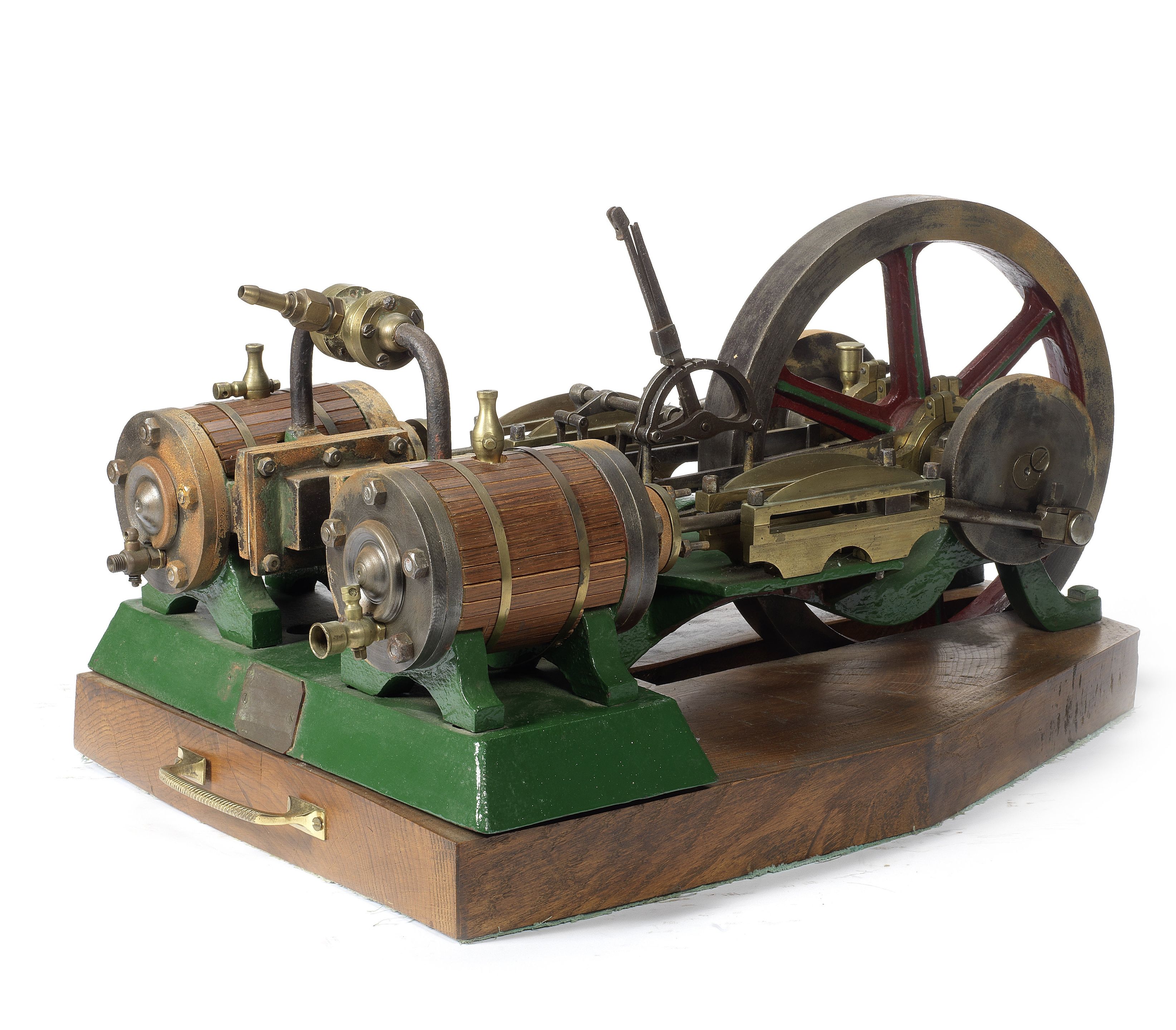 Bonhams Cars : An engineer's model of a twin cylinder steam engine By W ...