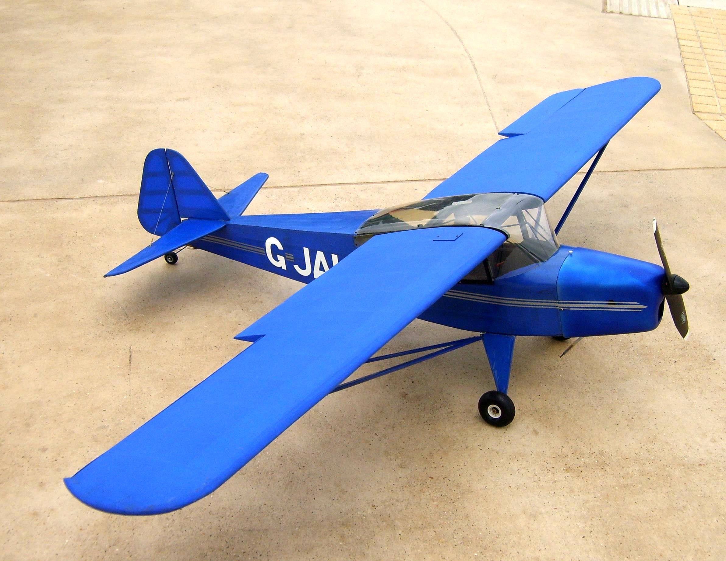 Bonhams Cars : A flying scale model of a high wing monoplane,