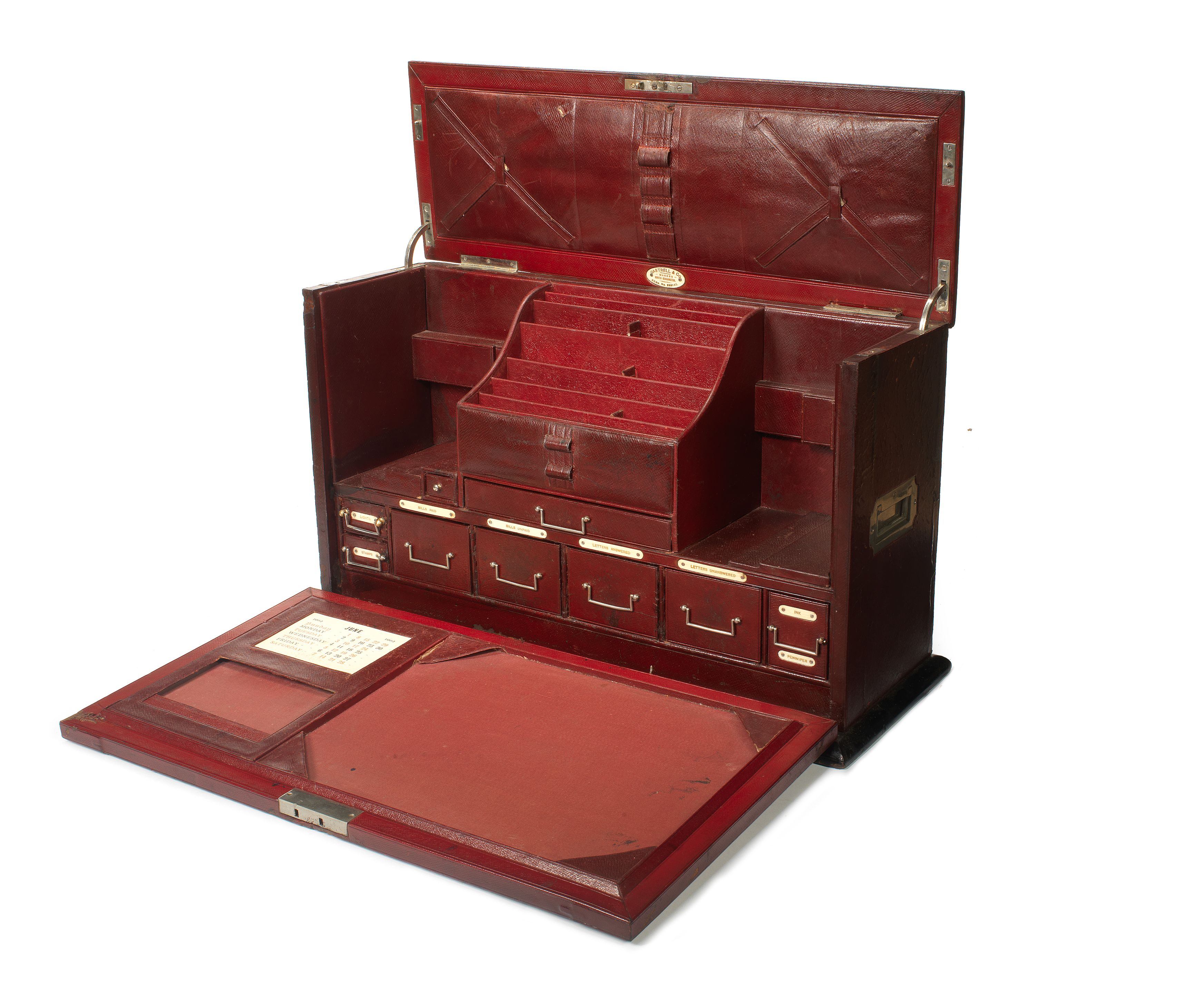 Bonhams Cars : A leather-cased travelling secretaire by Gastrell & Co ...
