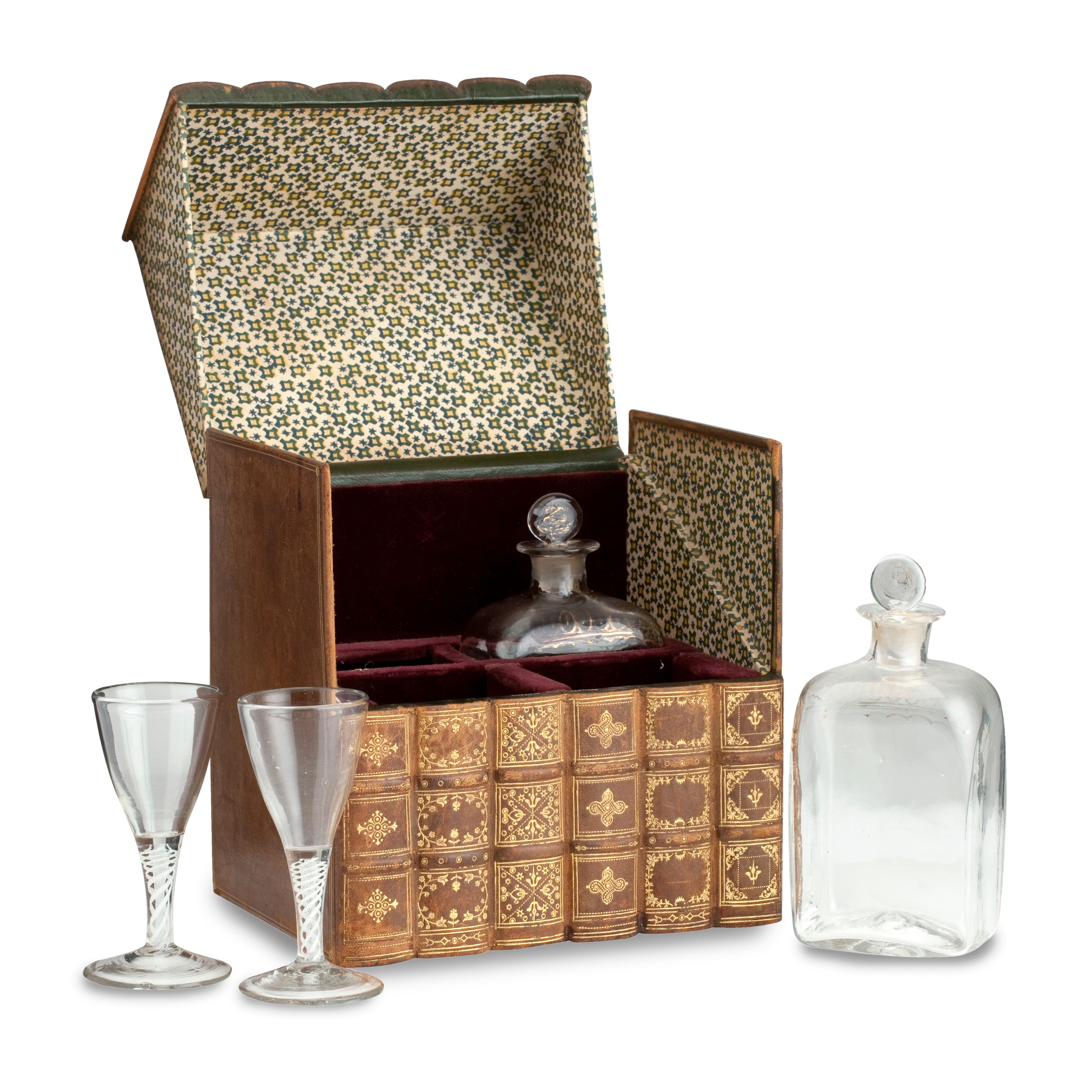 Bonhams : Gallow of Mount Street, Mayfair, A Book decanter set