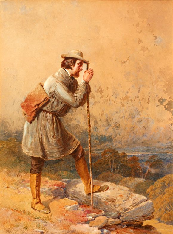 Bonhams : Aaron Edwin Penley (British, 1807-1870) The First Sight of Home