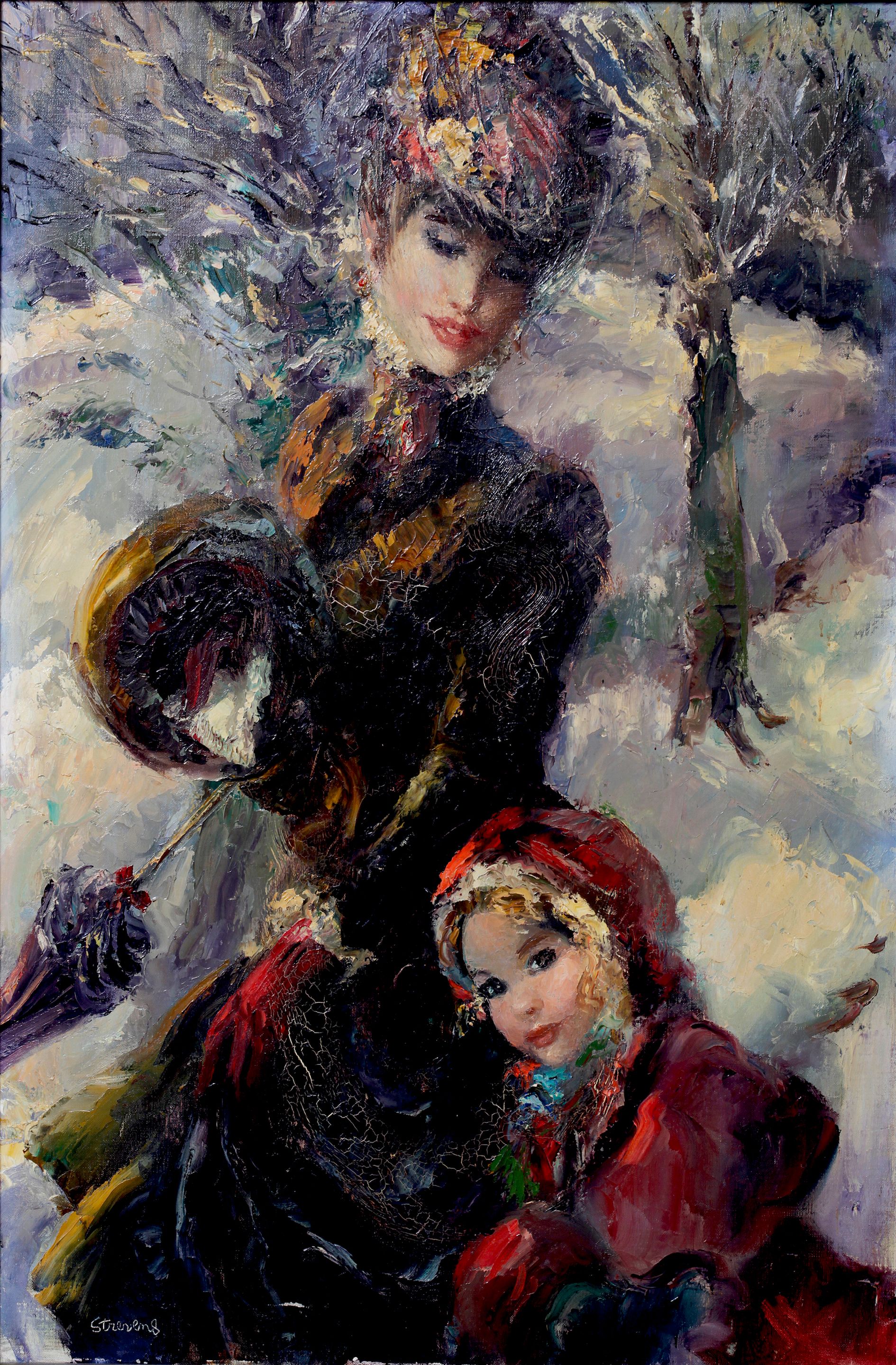 Bonhams : John Strevens (British, 1902-1990) Mother and daughter