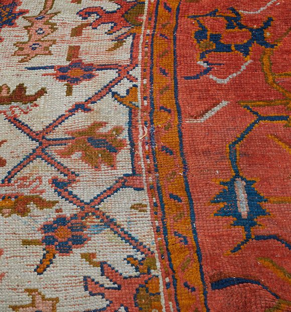 Bonhams : A large room size Turkey carpet, with meandering floral ...