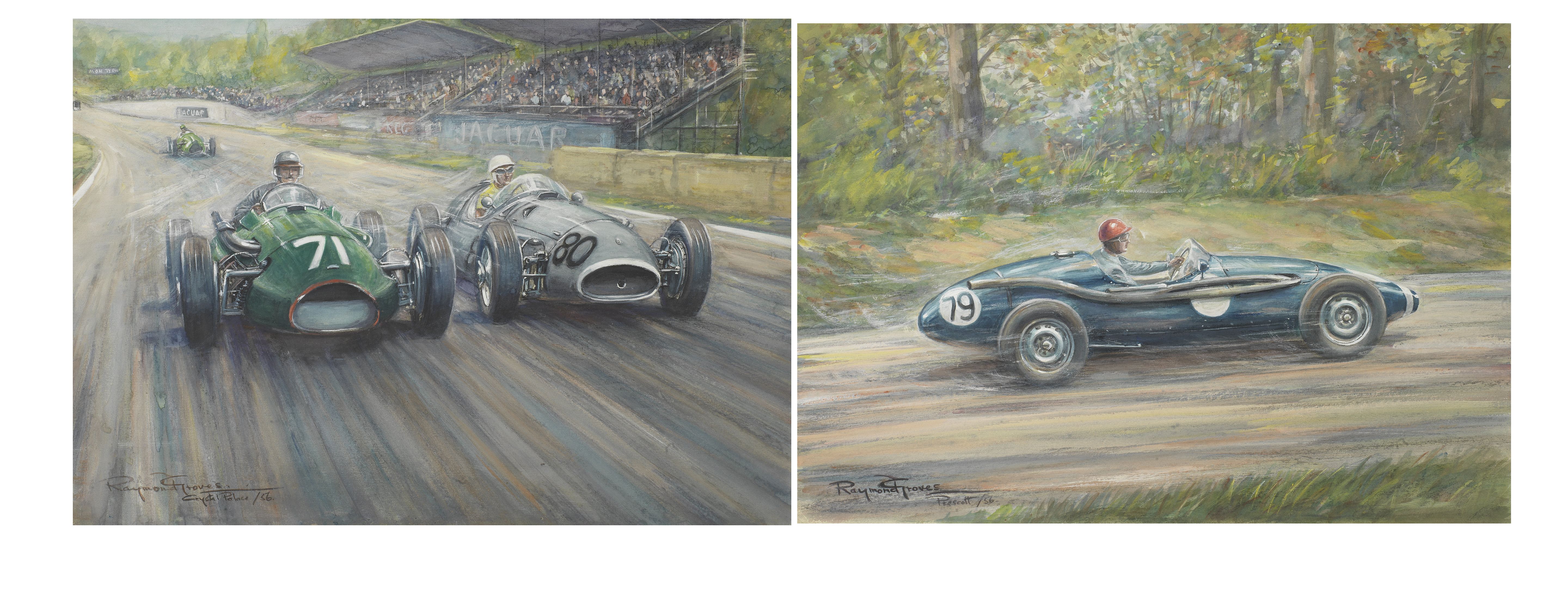 Bonhams Cars : Raymond Groves, (1913-1958), two mixed media studies of ...