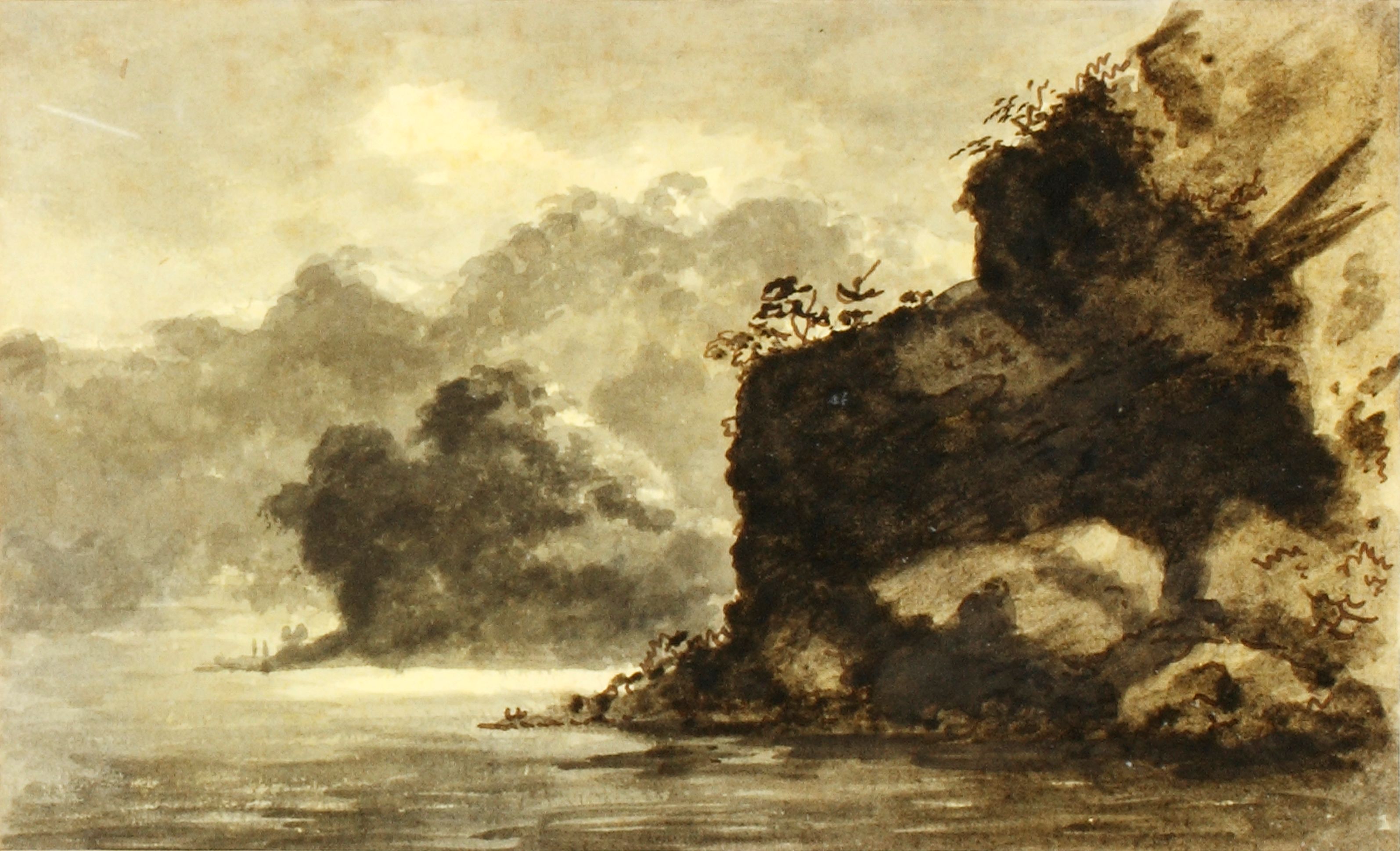 Bonhams : William (Rev.) Gilpin (British, 1724-1804) River landscape