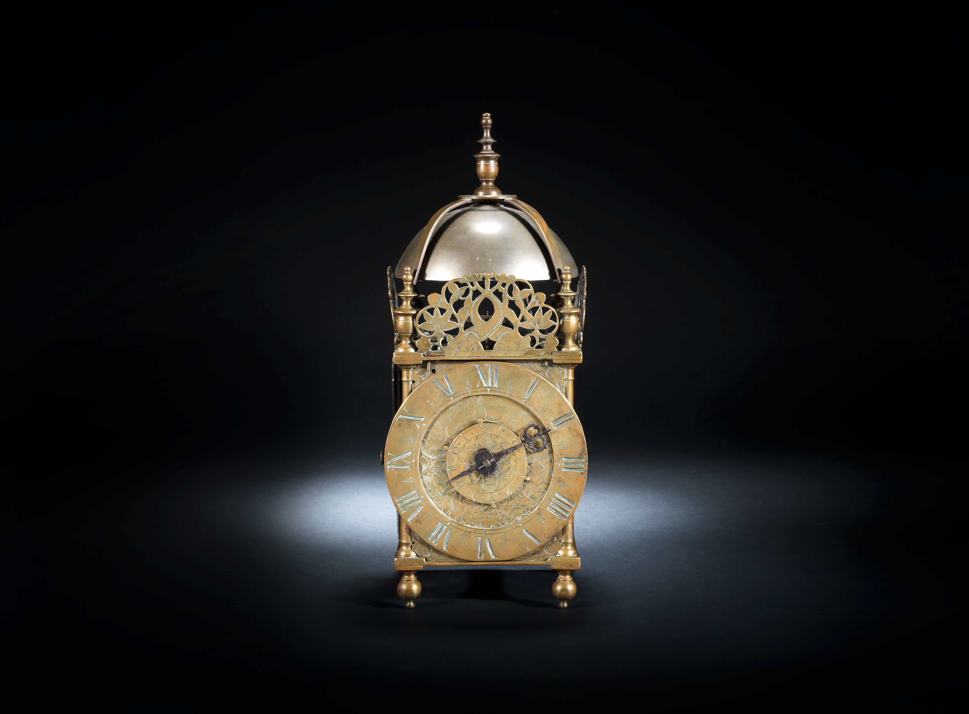 Bonhams : A good second period brass lantern clock Thomas Wheeler neare ...