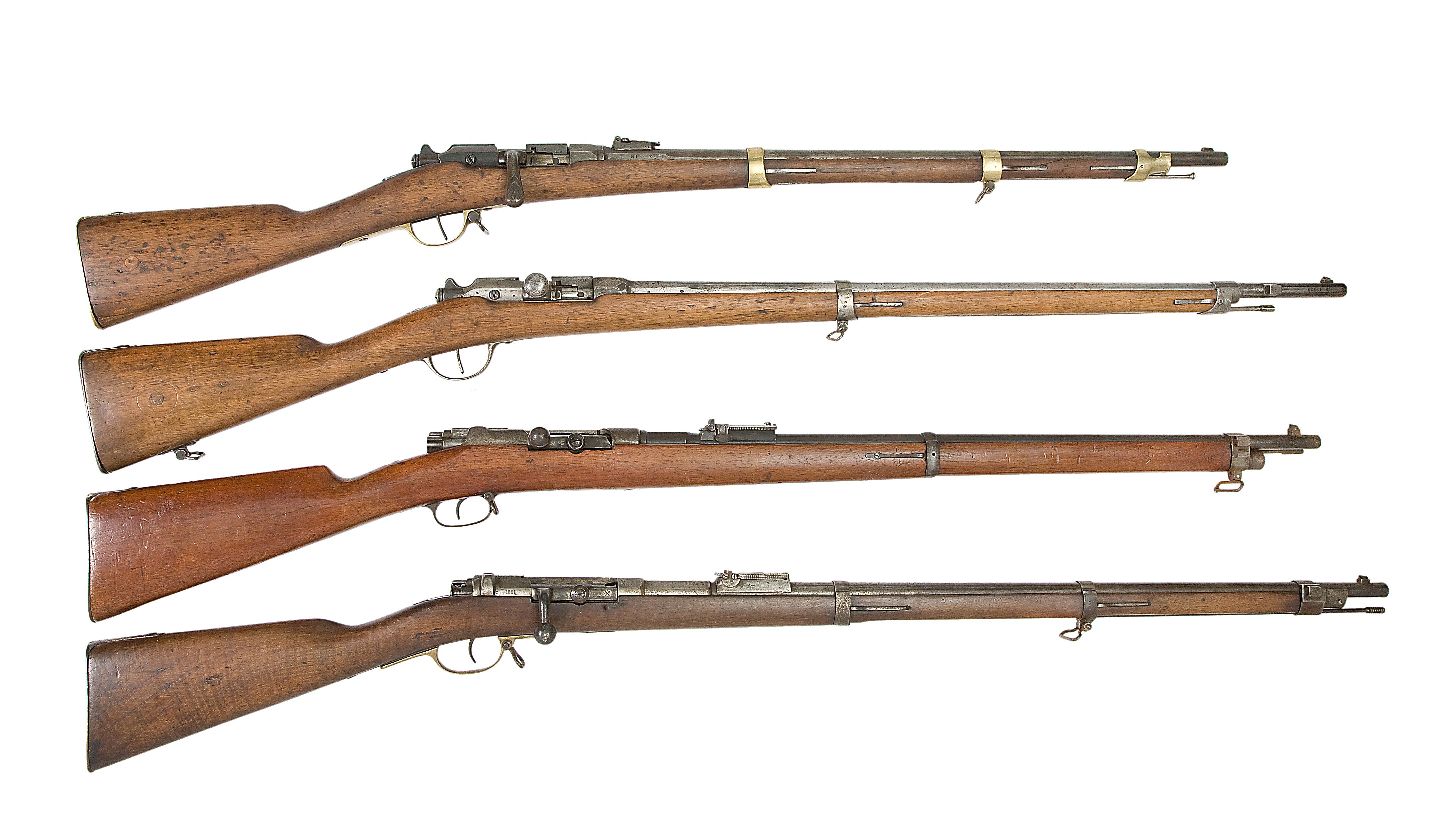 Bonhams : A French Gras 11MM Bolt-Action Centre-Fire 1874 Model ...
