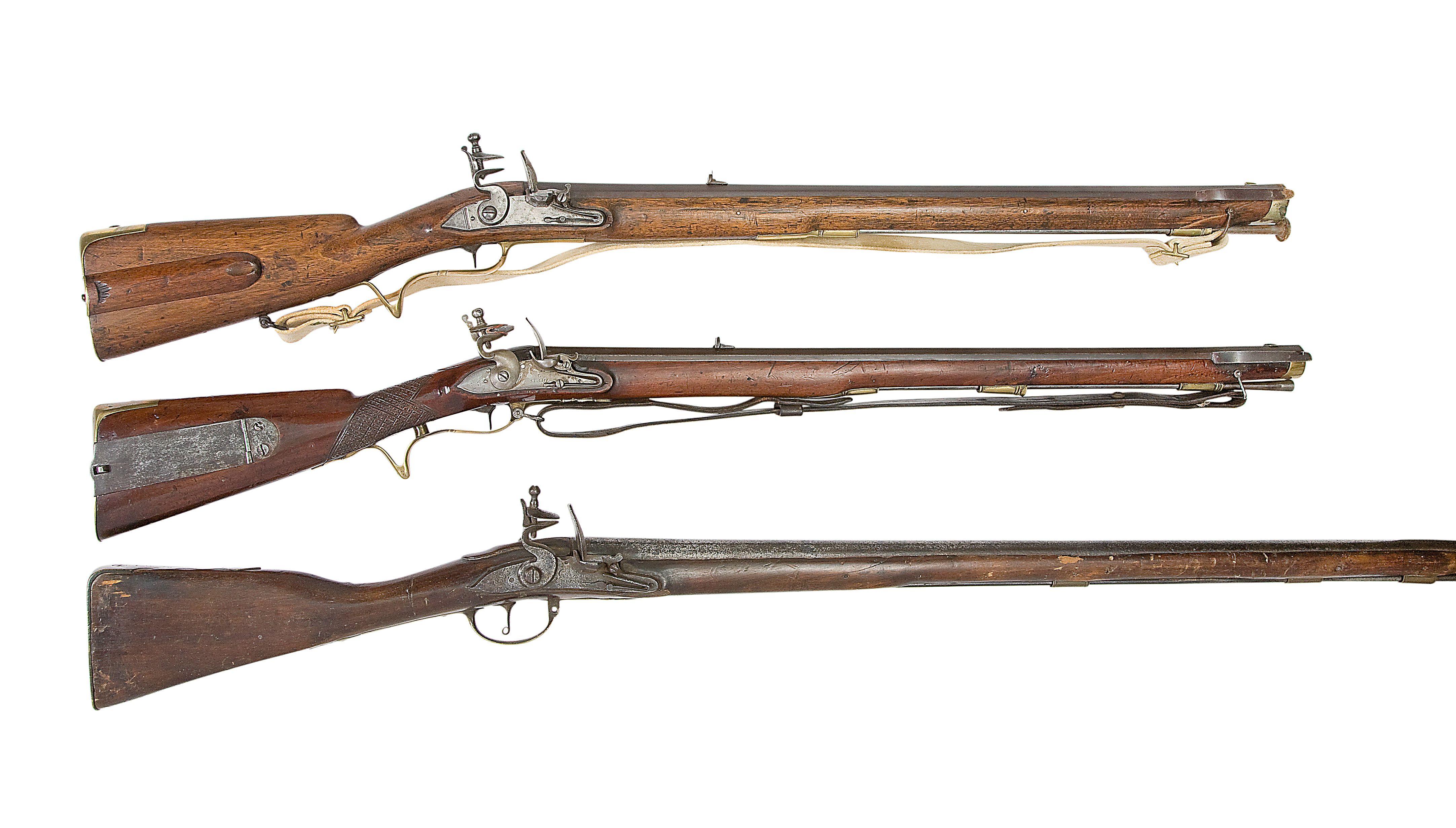 Bonhams : A German 20-Bore Flintlock Jäger Rifle, And A German 22-Bore ...