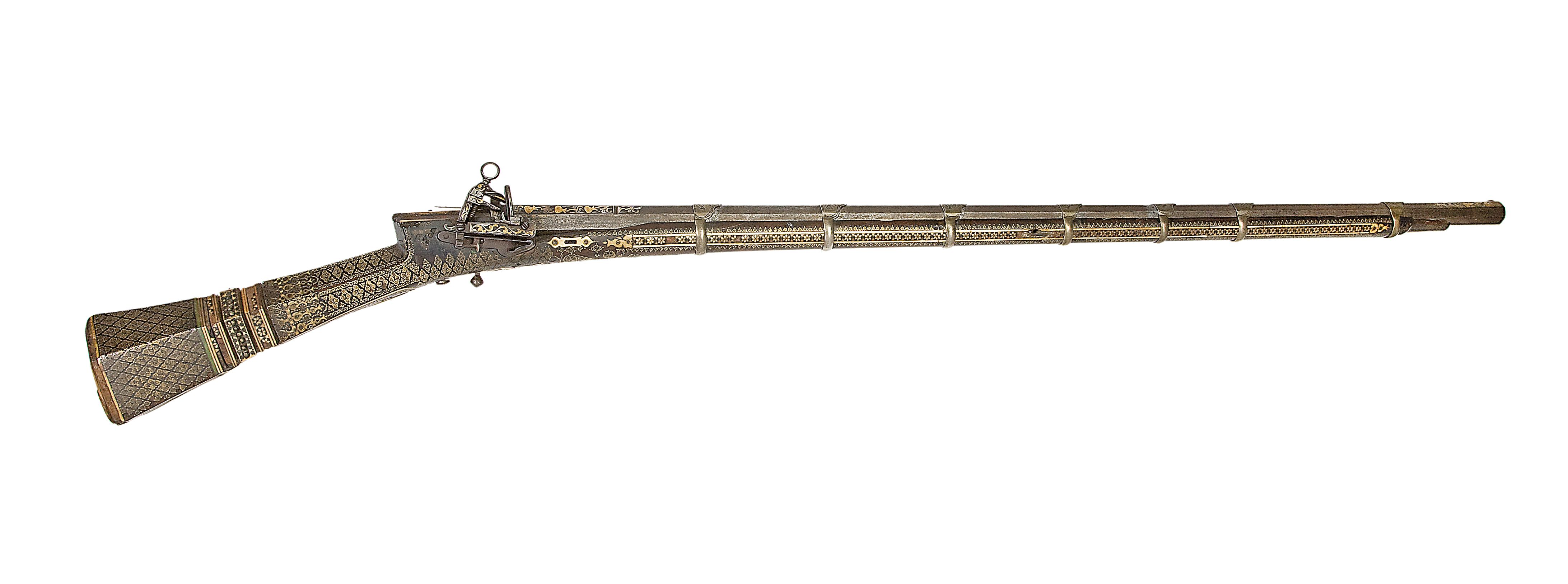 Bonhams : A Turkish 25-Bore Miquelet-Lock Rifle