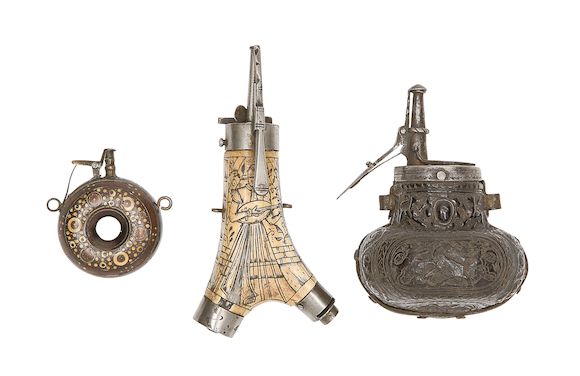 Bonhams : A German Circular Priming-Flask