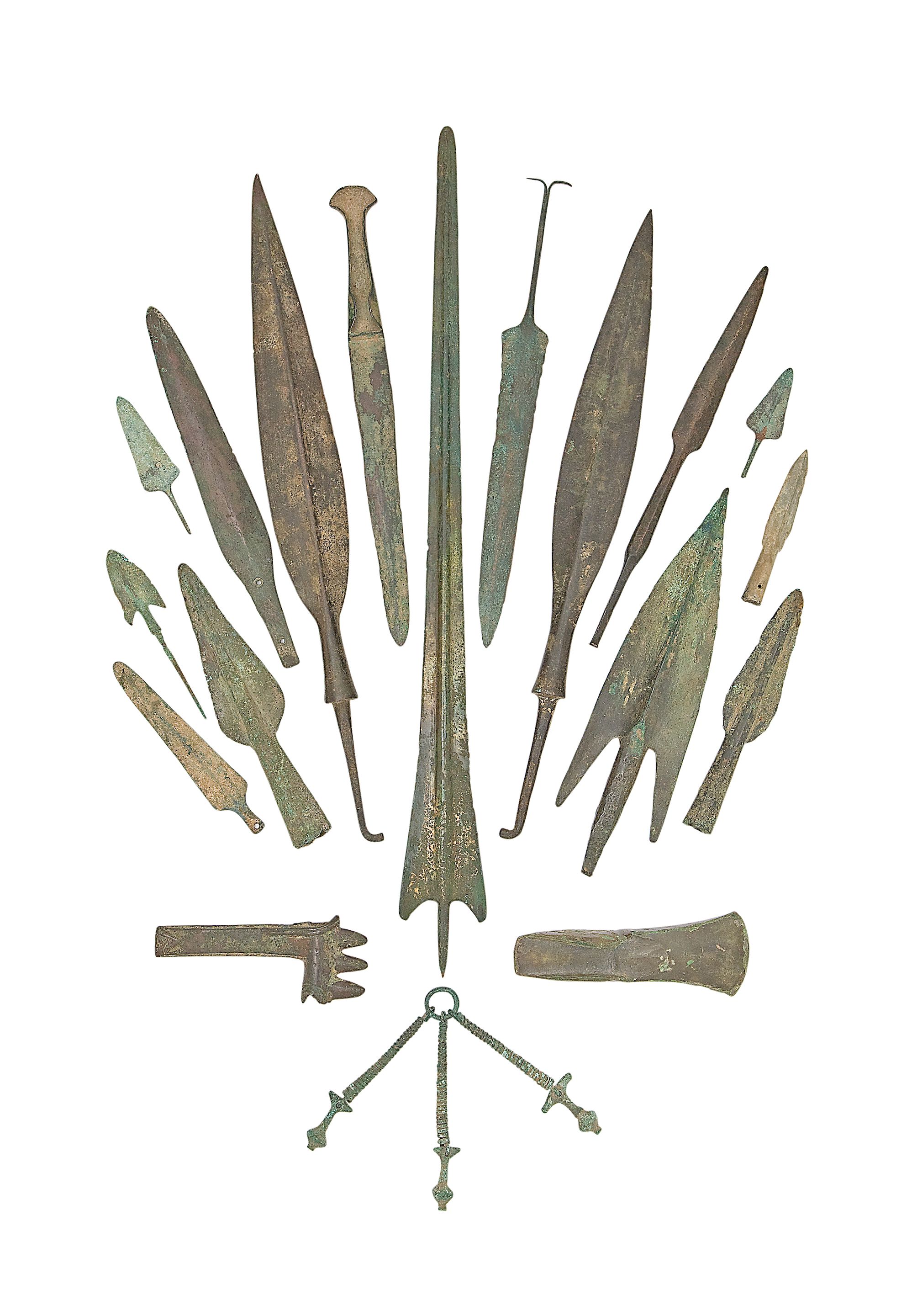 Bonhams : A Group Of Various Luristan Bronze Weapons